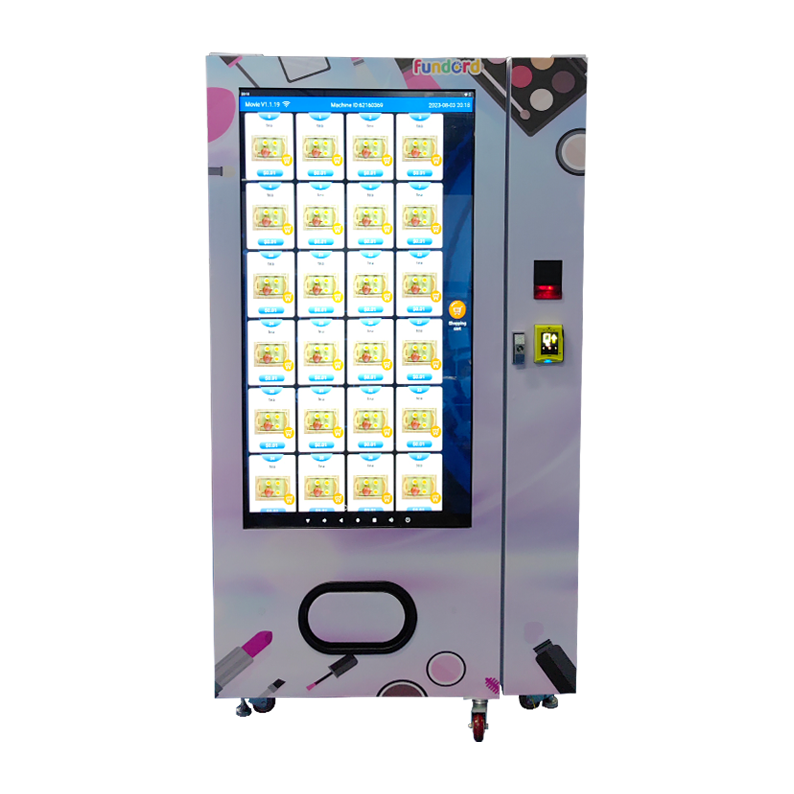 beauty vending machine with elevator for cosmetic product